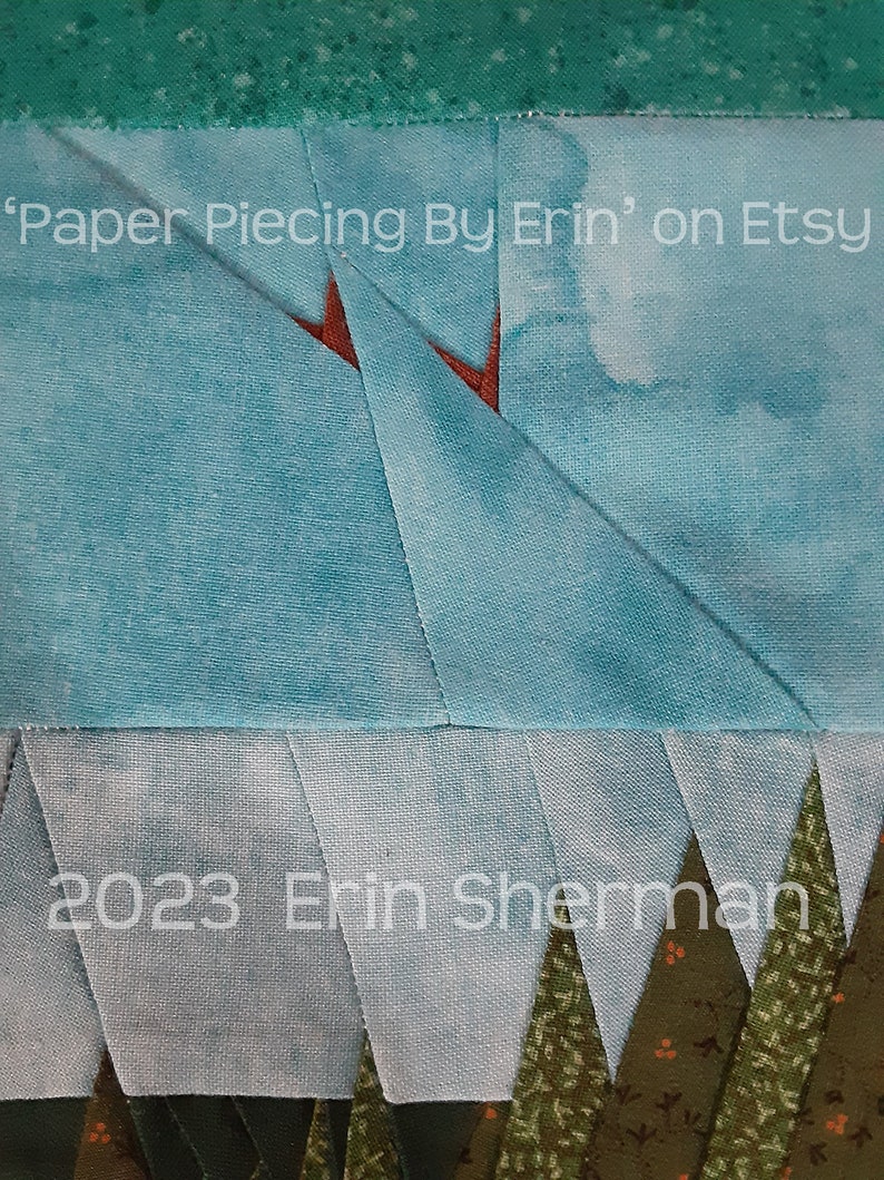 12" Yellowstone Paper Piecing Pattern Square Block National Park - Etsy