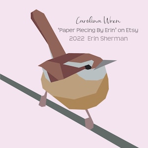 Carolina Wren Bird Paper Piecing Pattern - Etsy