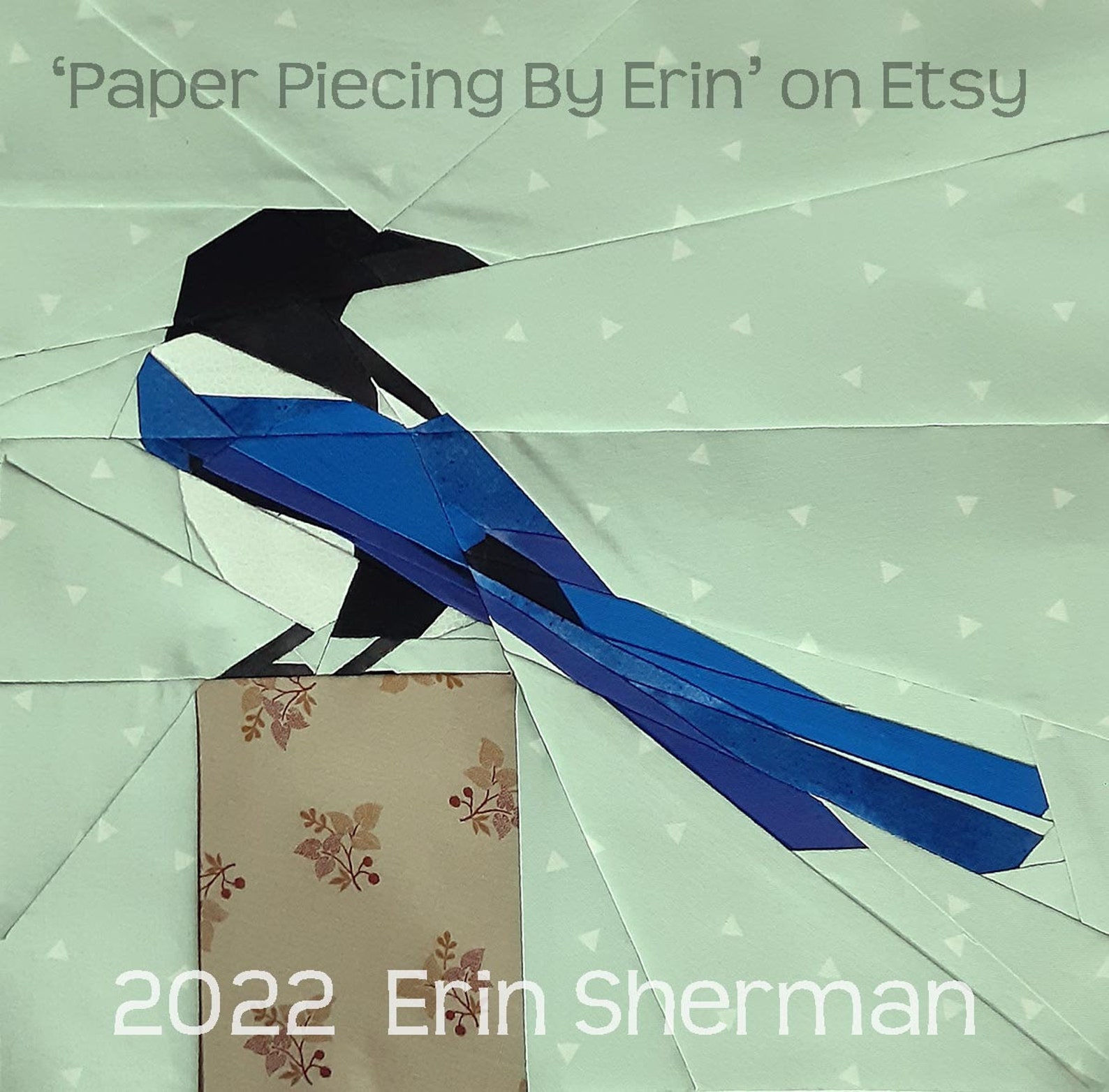 Magpie Bird Paper Piecing Pattern - Etsy