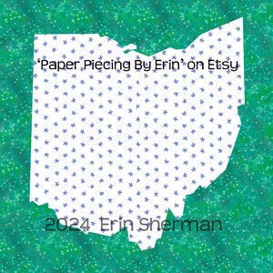 Ohio State Paper Piecing Pattern - Etsy