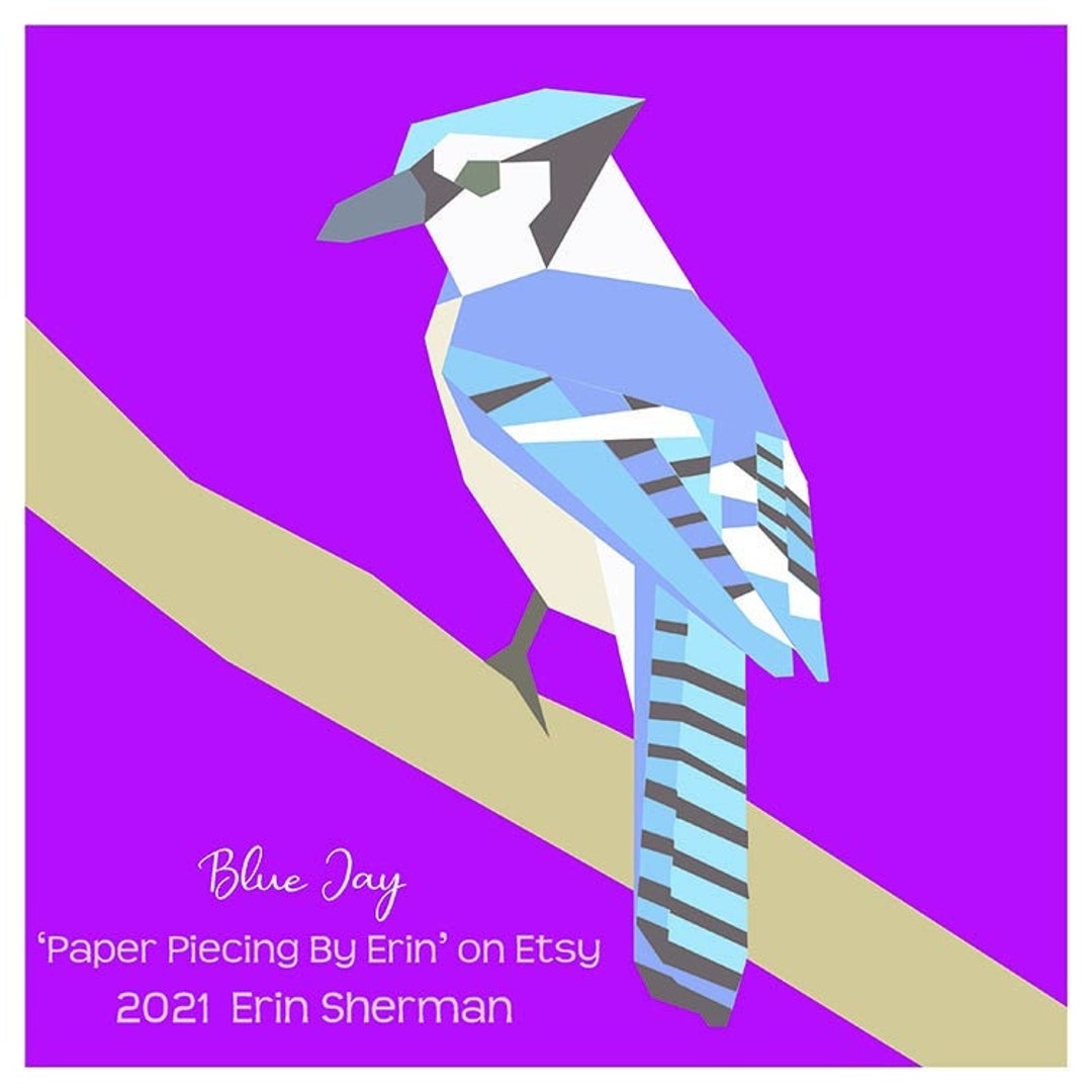 Blue Jay Paper Piecing Pattern - Etsy