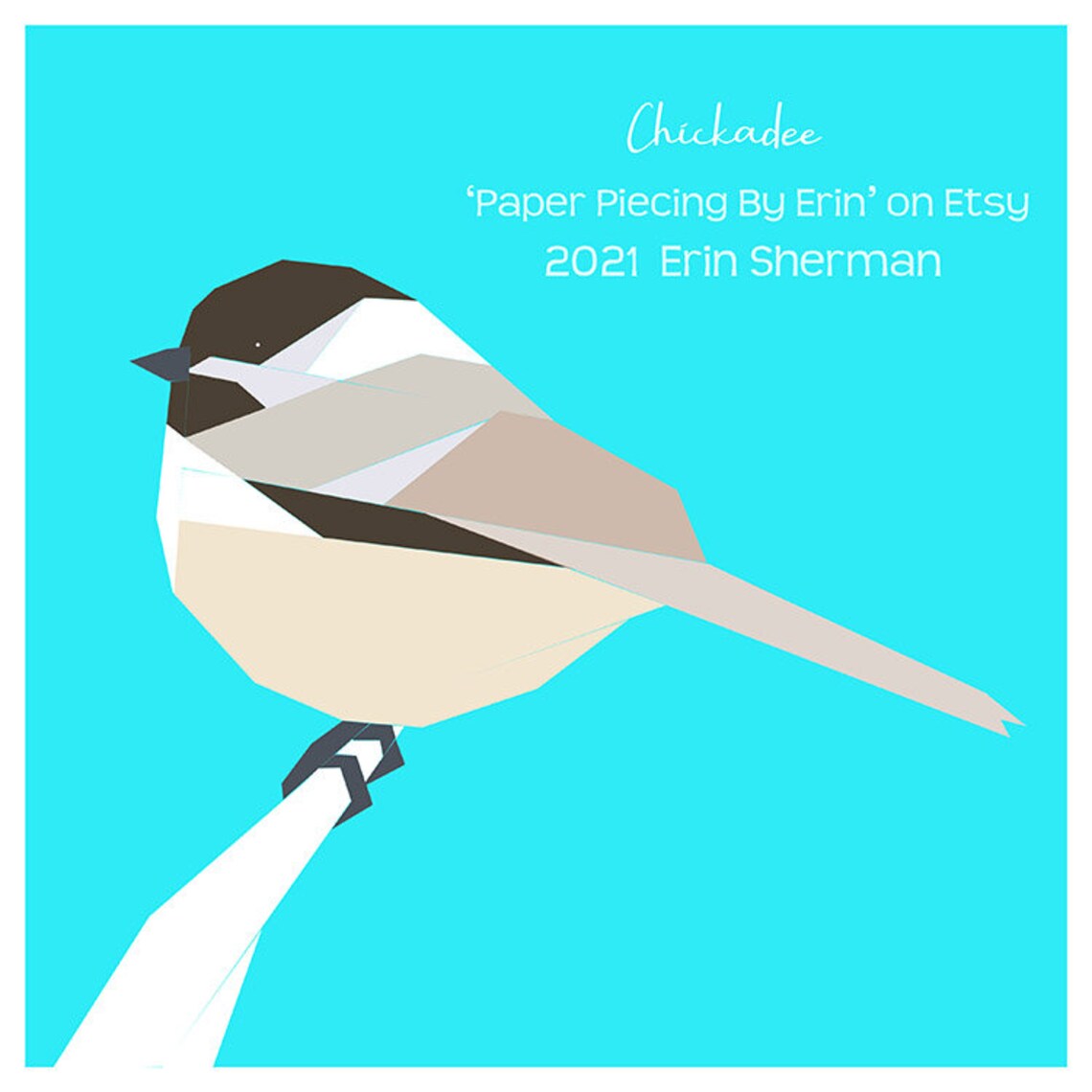 Chickadee Paper Piecing Pattern | Etsy