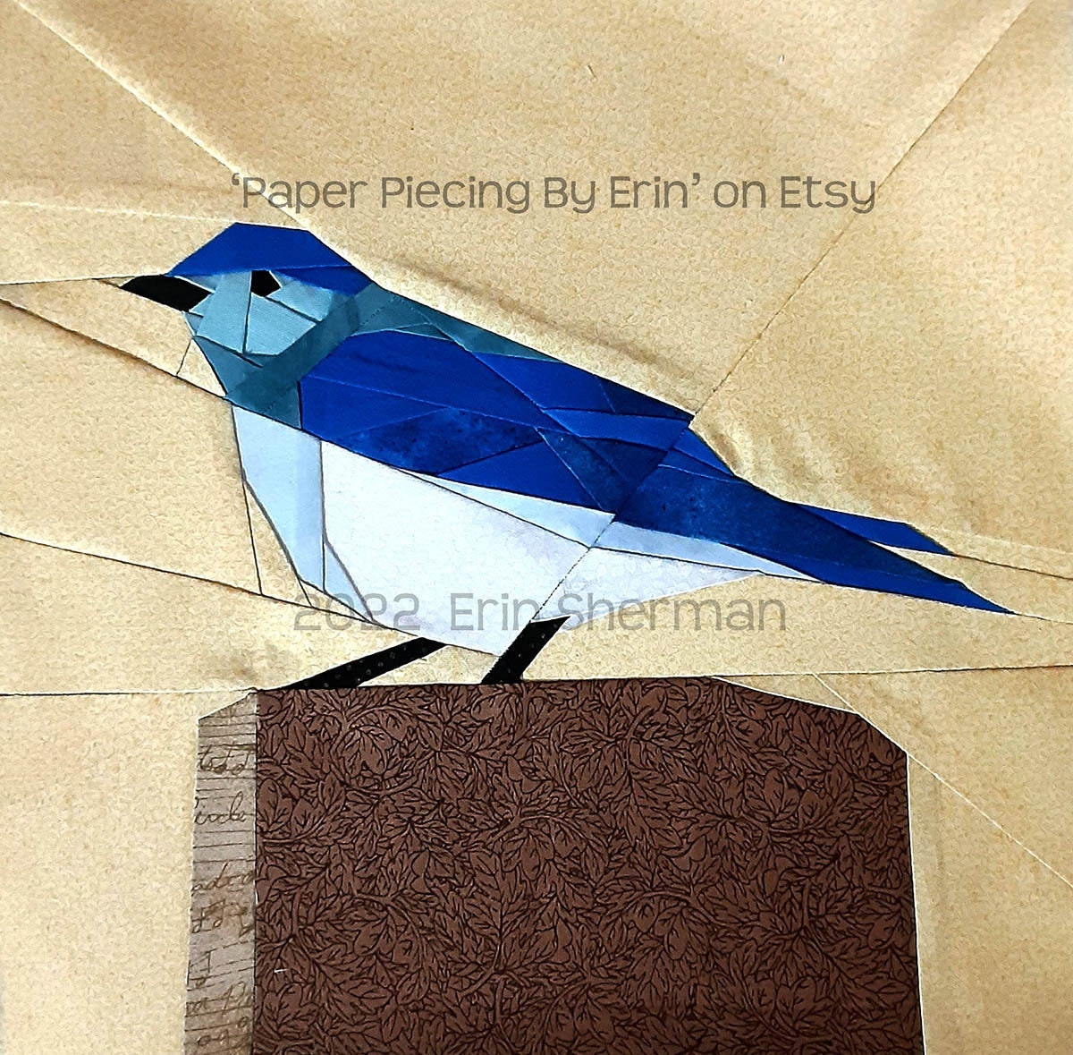 Mountain Bluebird Paper Piecing Pattern - Etsy