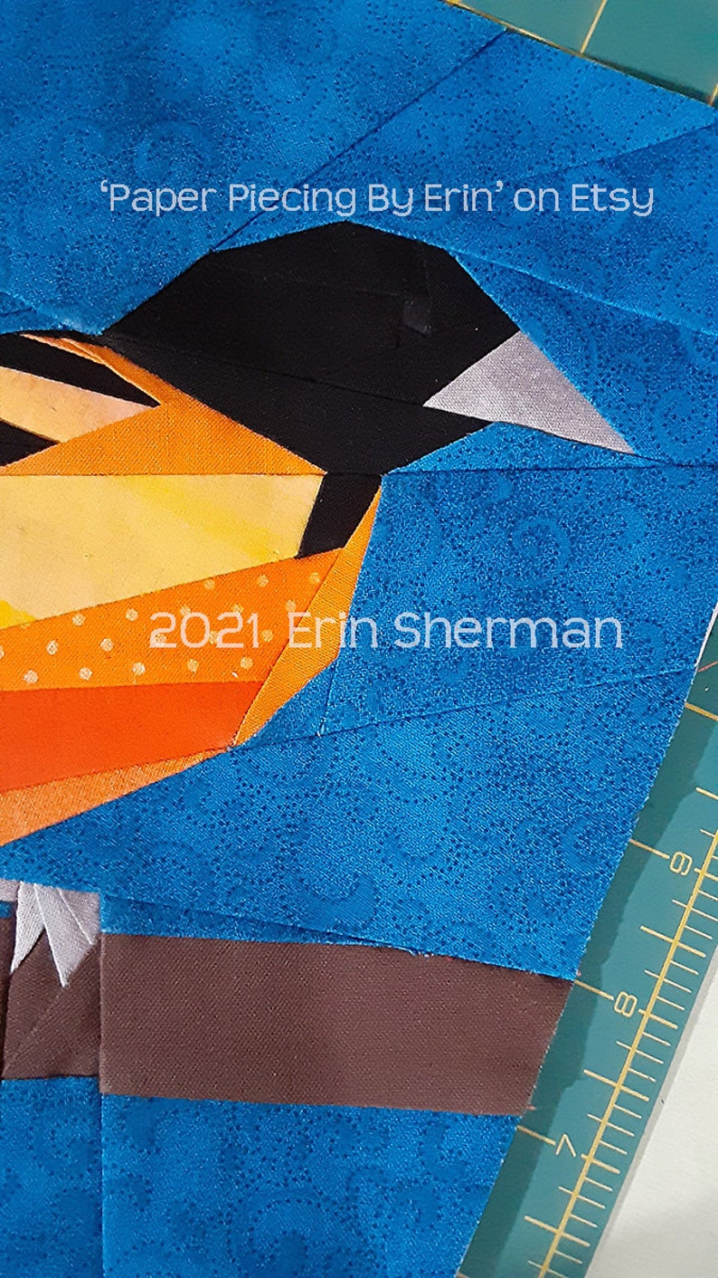 Oriole Paper Piecing Pattern - Etsy