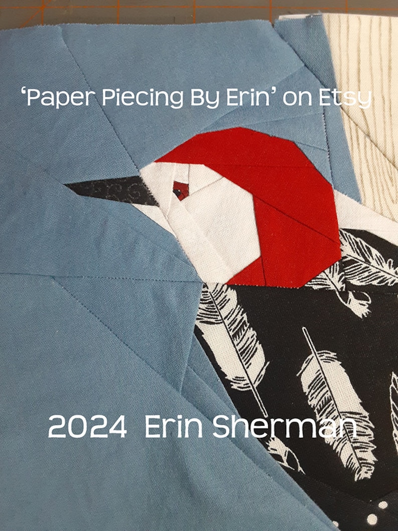Red-bellied Woodpecker Paper Piecing Pattern - Etsy