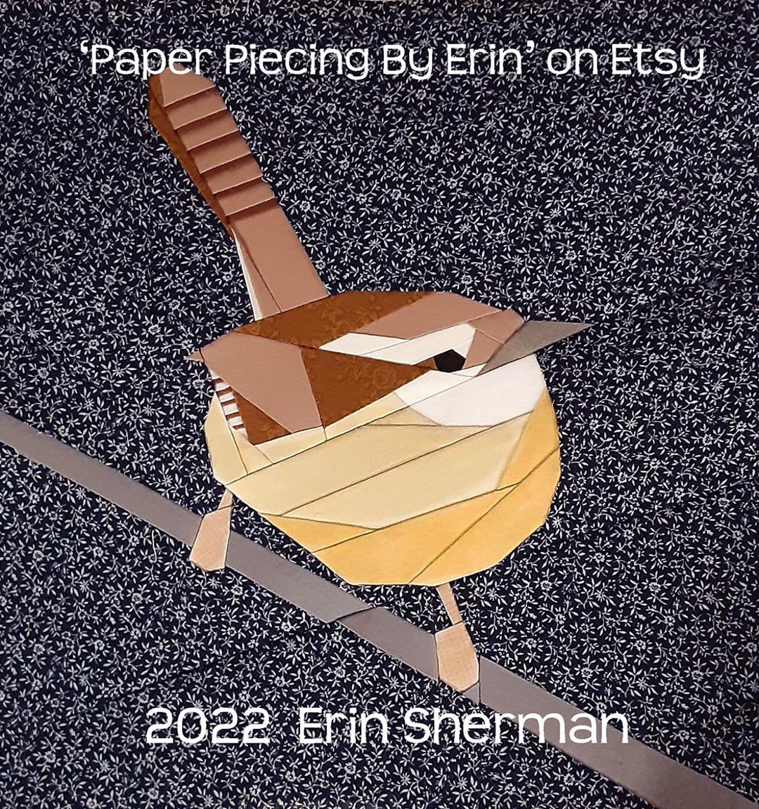 Carolina Wren Bird Paper Piecing Pattern - Etsy