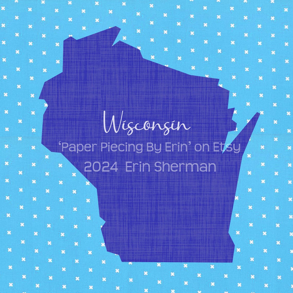 Wisconsin State Paper Piecing Pattern - Etsy