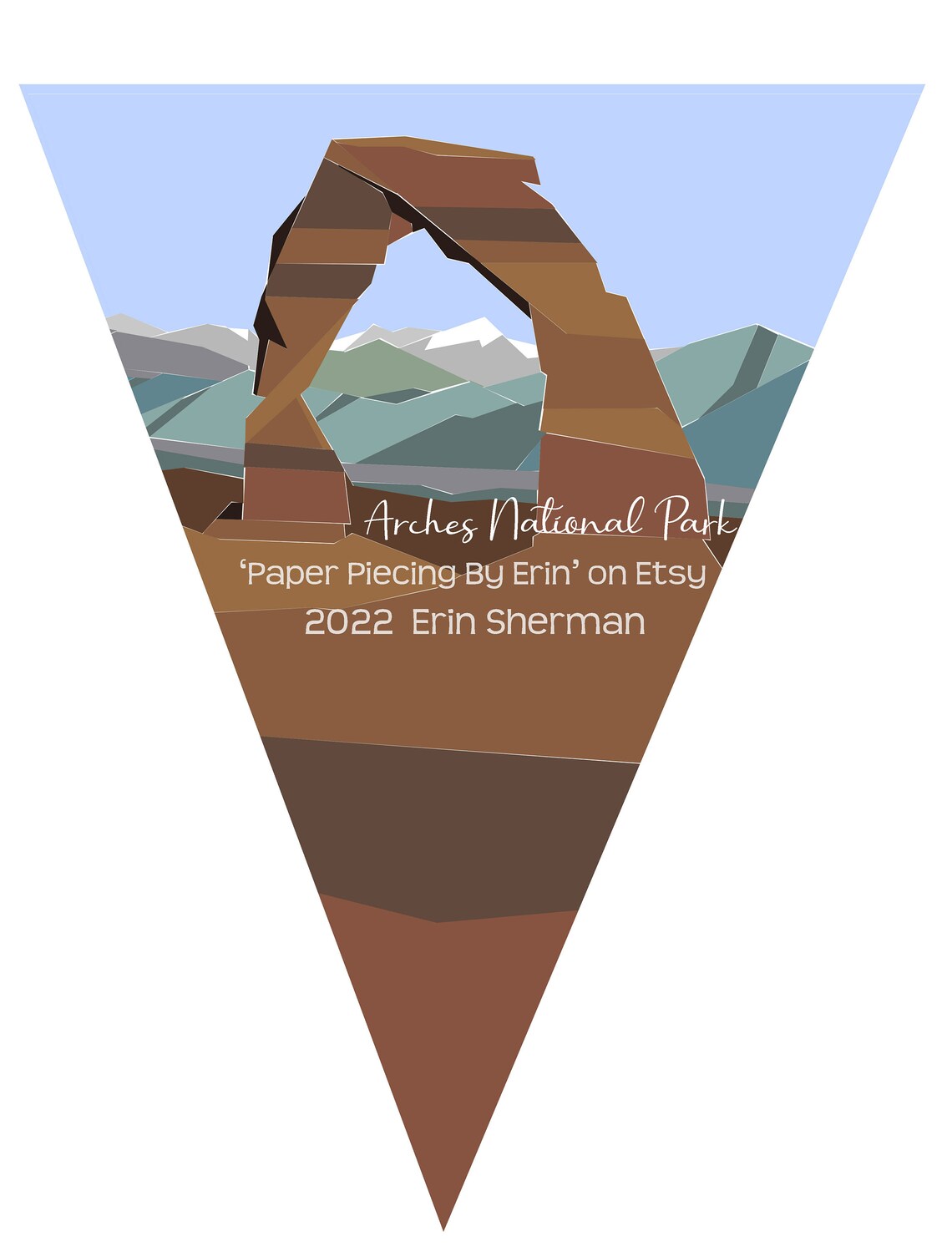 Arches Pennant Paper Piecing Pattern | Etsy