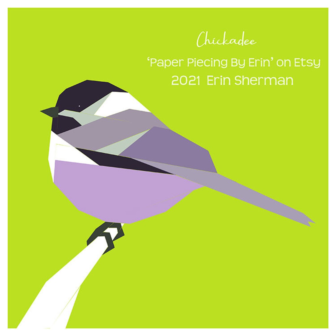 Chickadee Paper Piecing Pattern | Etsy