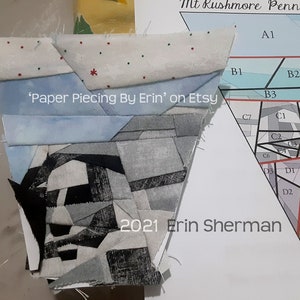 Mt Rushmore Pennant Paper Piecing Pattern - Etsy