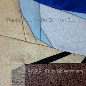 Mountain Bluebird Paper Piecing Pattern - Etsy