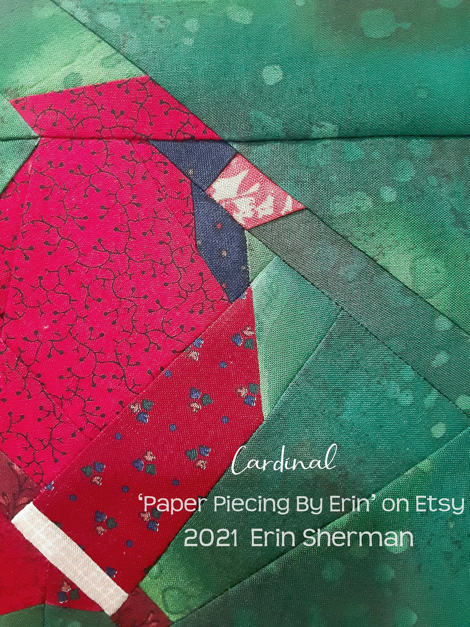 Cardinal Paper Piecing Pattern - Etsy