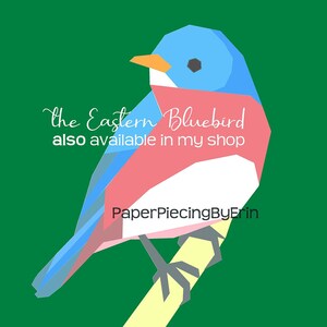 Mountain Bluebird Paper Piecing Pattern - Etsy