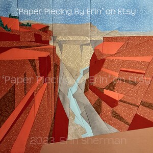 24inch Grand Canyon Paper Piecing Pattern Square Block FPP - Etsy