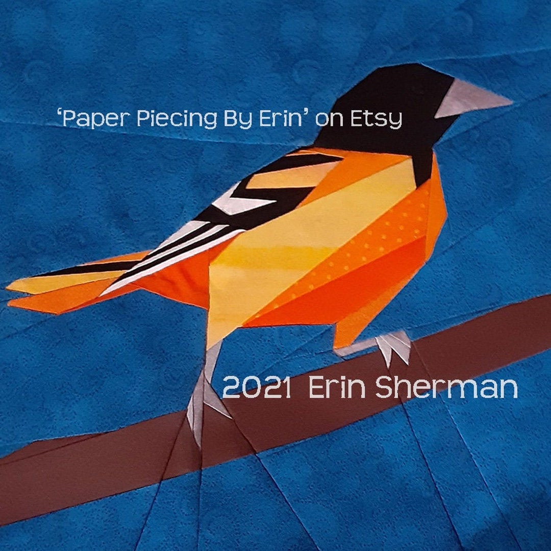 Oriole Paper Piecing Pattern - Etsy