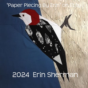 Red-bellied Woodpecker Paper Piecing Pattern - Etsy