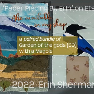 Magpie Bird Paper Piecing Pattern - Etsy