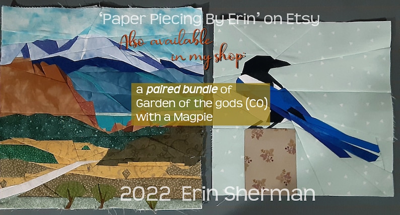 Magpie Bird Paper Piecing Pattern - Etsy
