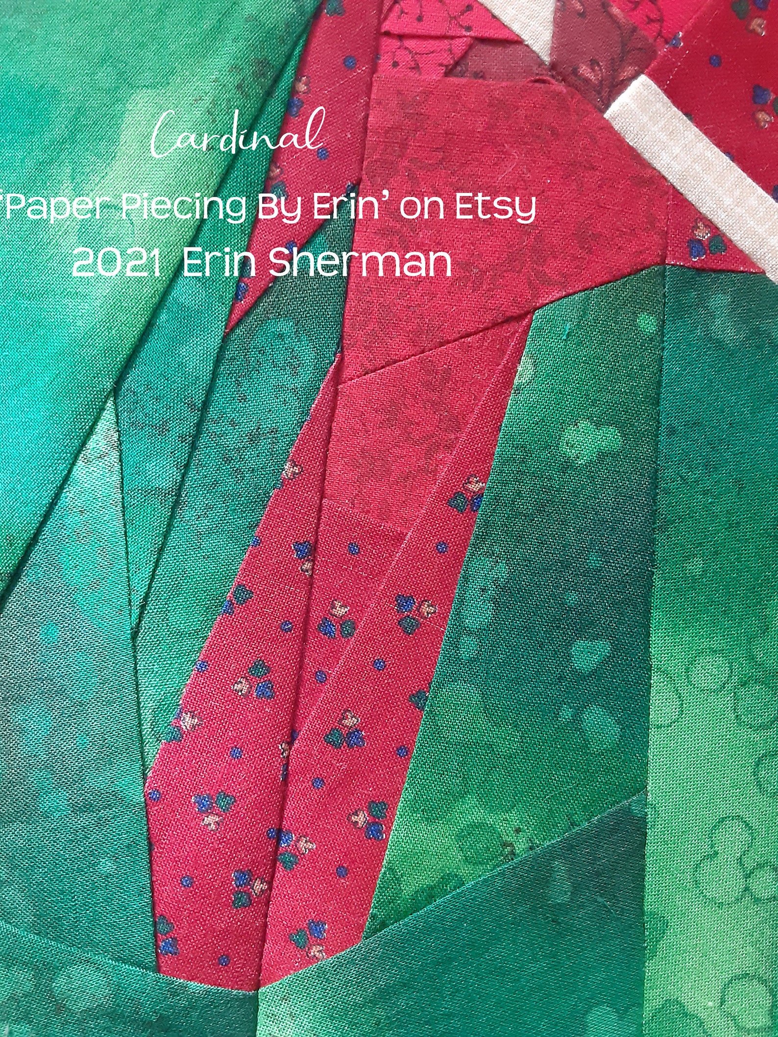 Cardinal Paper Piecing Pattern - Etsy