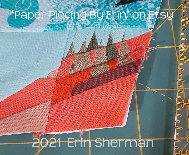 Acadia Pennant Paper Piecing Pattern - Etsy