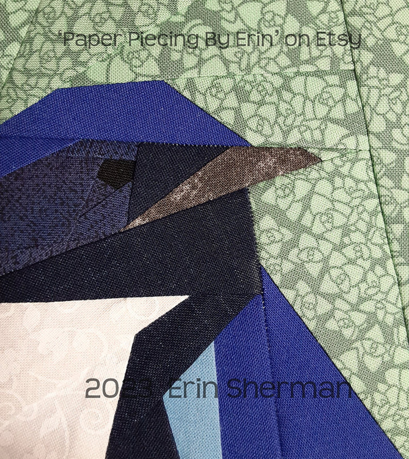 Warbler Bird Paper Piecing Pattern Black-throated Blue - Etsy