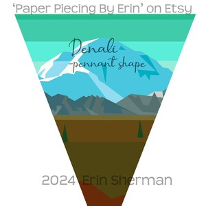 Denali Pennant Paper Piecing Pattern - Etsy