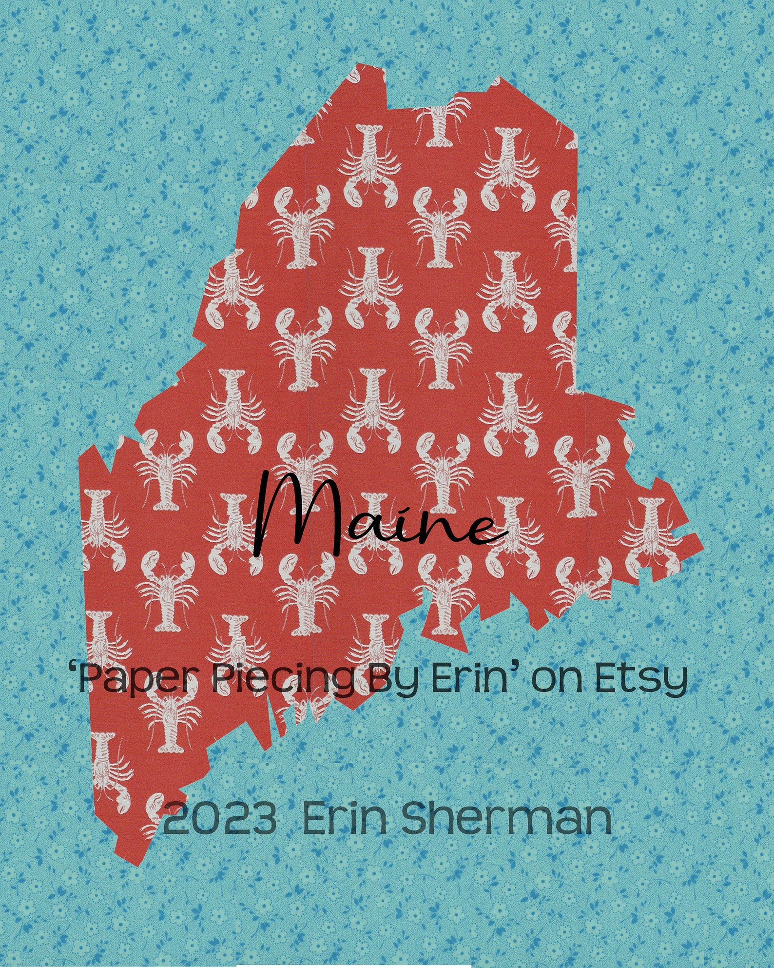 Maine State Paper Piecing Pattern - Etsy