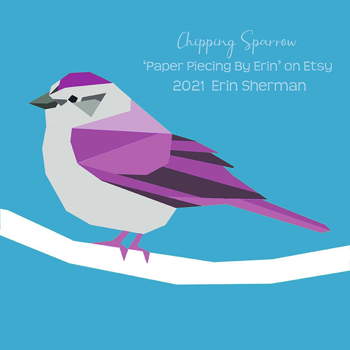 Chipping Sparrow Paper Piecing Pattern - Etsy