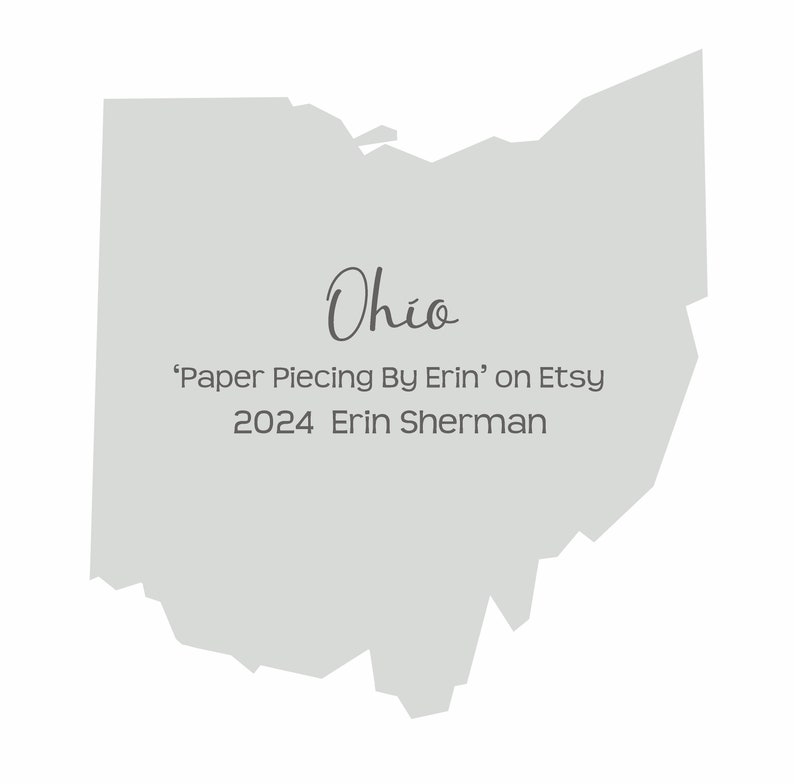 Ohio State Paper Piecing Pattern - Etsy