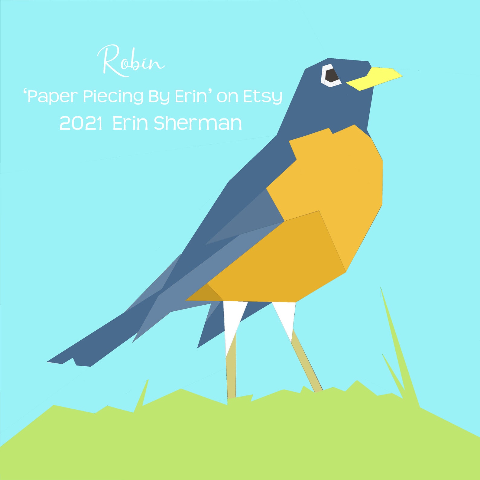 Robin Paper Piecing Pattern - Etsy