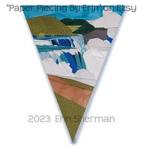 Niagara Falls Pennant Paper Piecing Pattern - Etsy