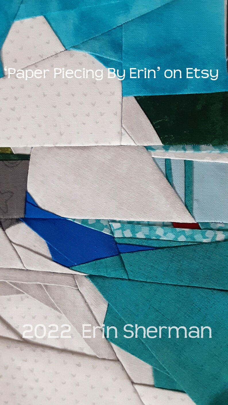 12inch Niagara Falls Paper Piecing Pattern Square Block FPP - Etsy