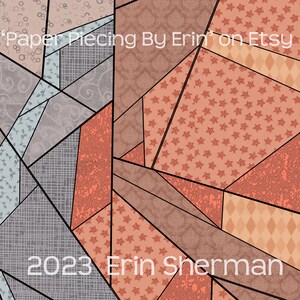 24inch Grand Canyon Paper Piecing Pattern Square Block FPP - Etsy