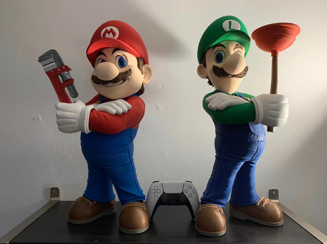 Mario and Luigi Digital File, Super Mario STL File, 3D Printer Super ...