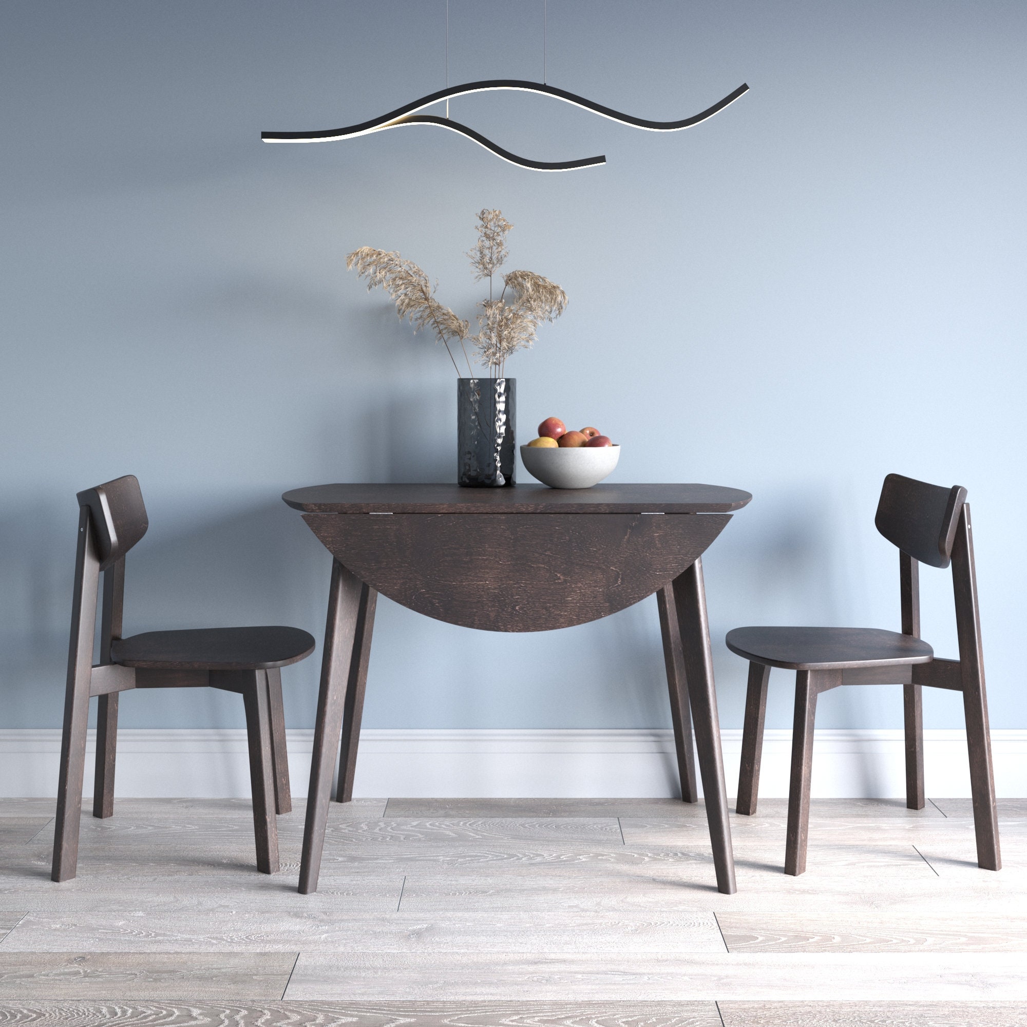 Orion Drop Leaf 40-inch Round Dining Table / True Scandinavian ...