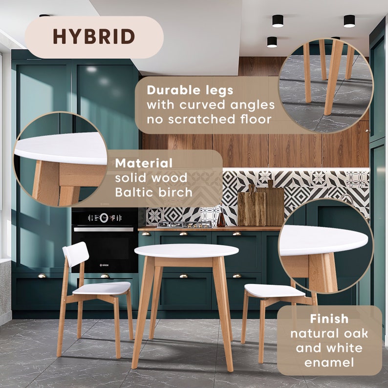 Orion 30 Inch Round Dining Table / True Scandinavian - Etsy