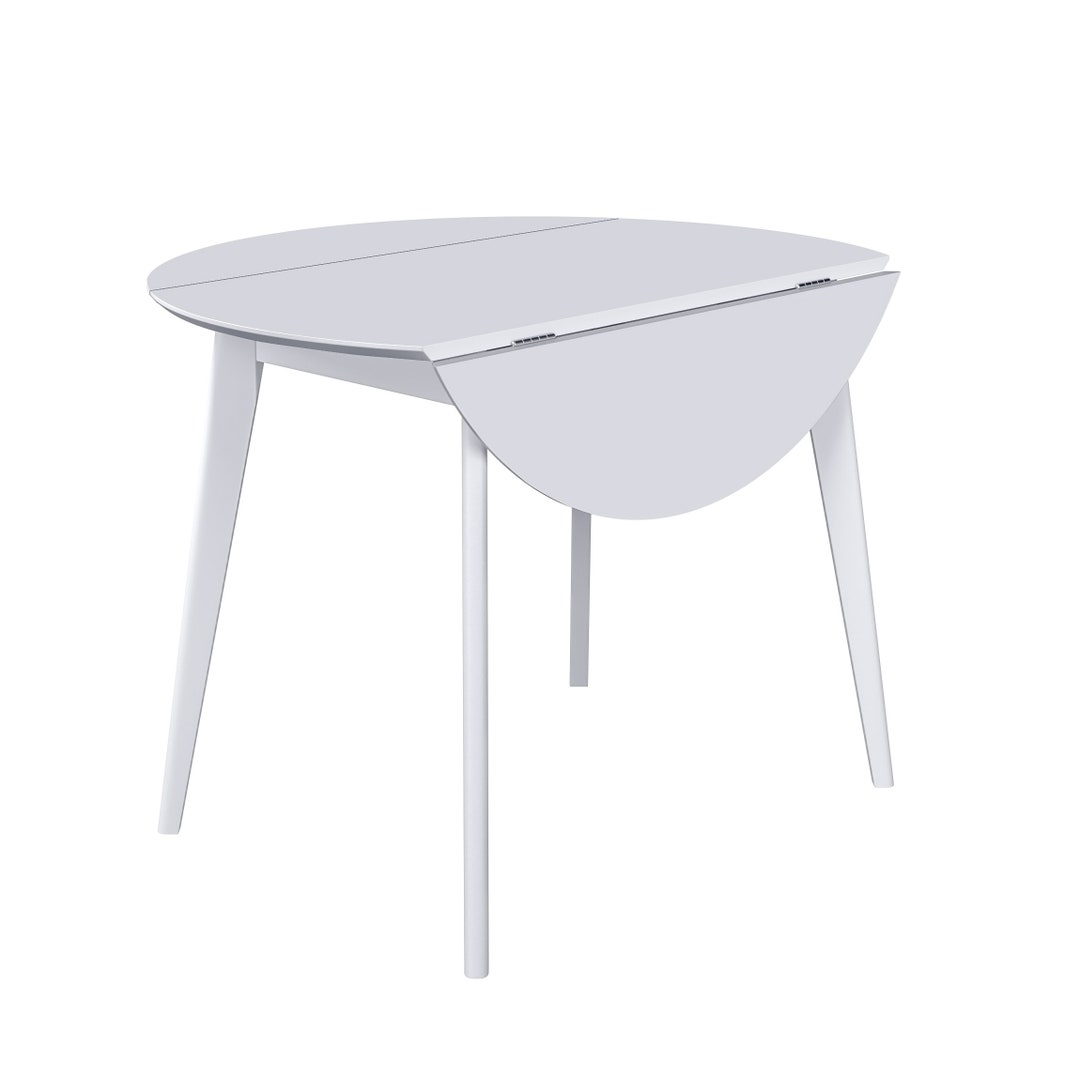 Orion Drop Leaf 40-inch Round Dining Table / True Scandinavian ...