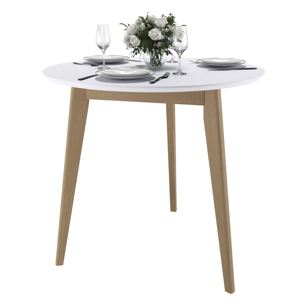 Orion 31 Inch Light Round Dining Table / True Scandinavian Contemporary ...