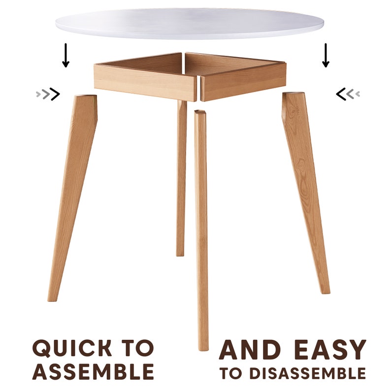 Orion 30 Inch Round Dining Table / True Scandinavian - Etsy