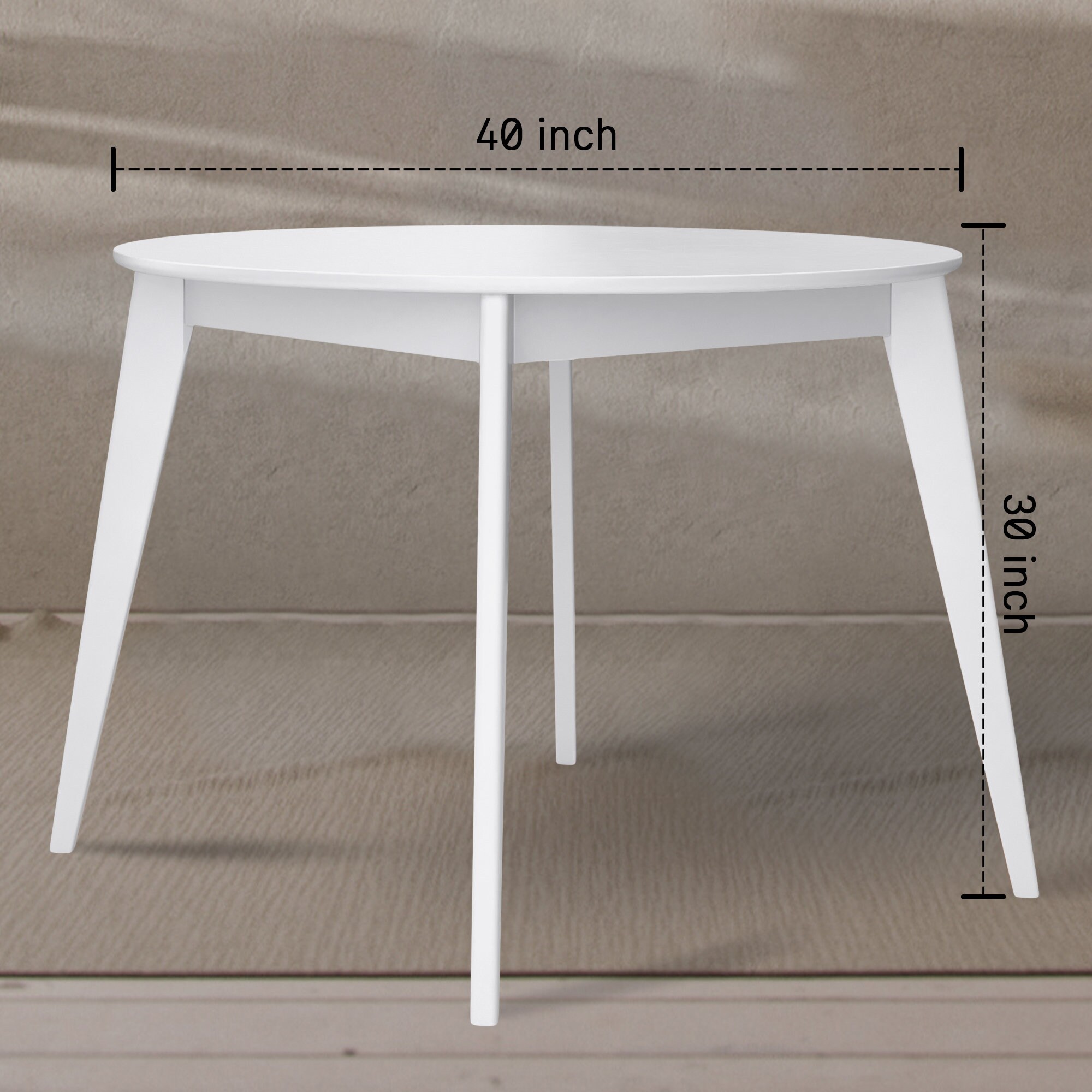 Orion 40 Inch Round Dining Table / True Scandinavian - Etsy