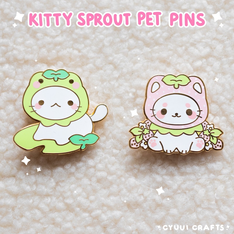 Kawaii Enamel Pin - Etsy