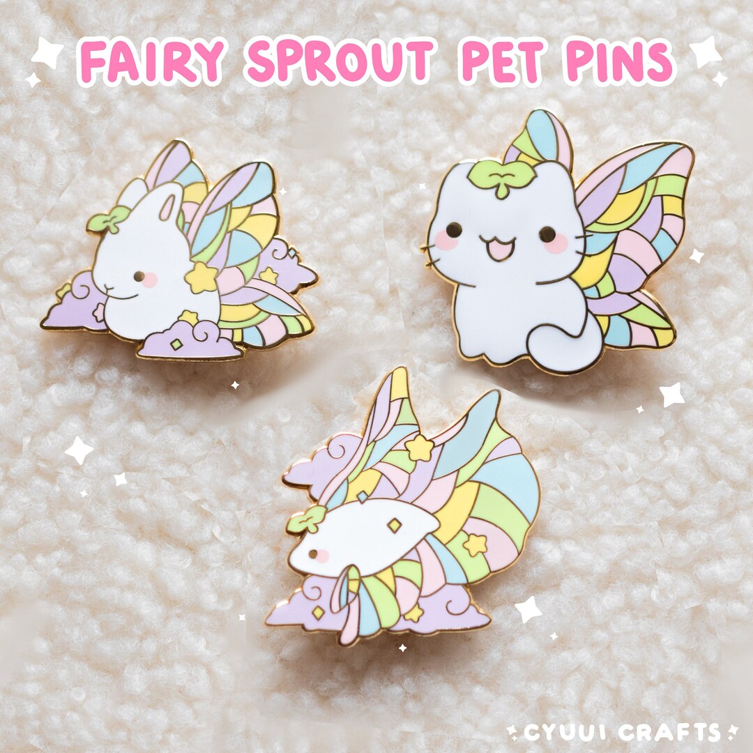 Fairy Sprout Pets Hard Enamel Pins Cute - Etsy