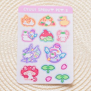 Sprout Pets Sticker Sheet - Etsy