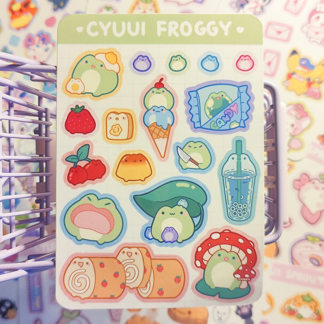 Froggy Sticker Sheet - Etsy