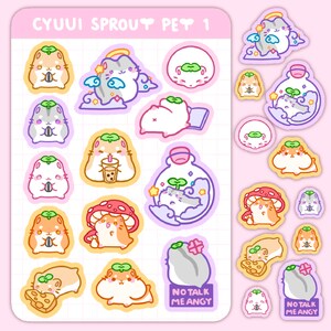 Sprout Pets Sticker Sheet - Etsy