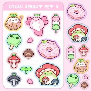 Sprout Pets Sticker Sheet - Etsy
