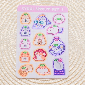 Sprout Pets Sticker Sheet - Etsy