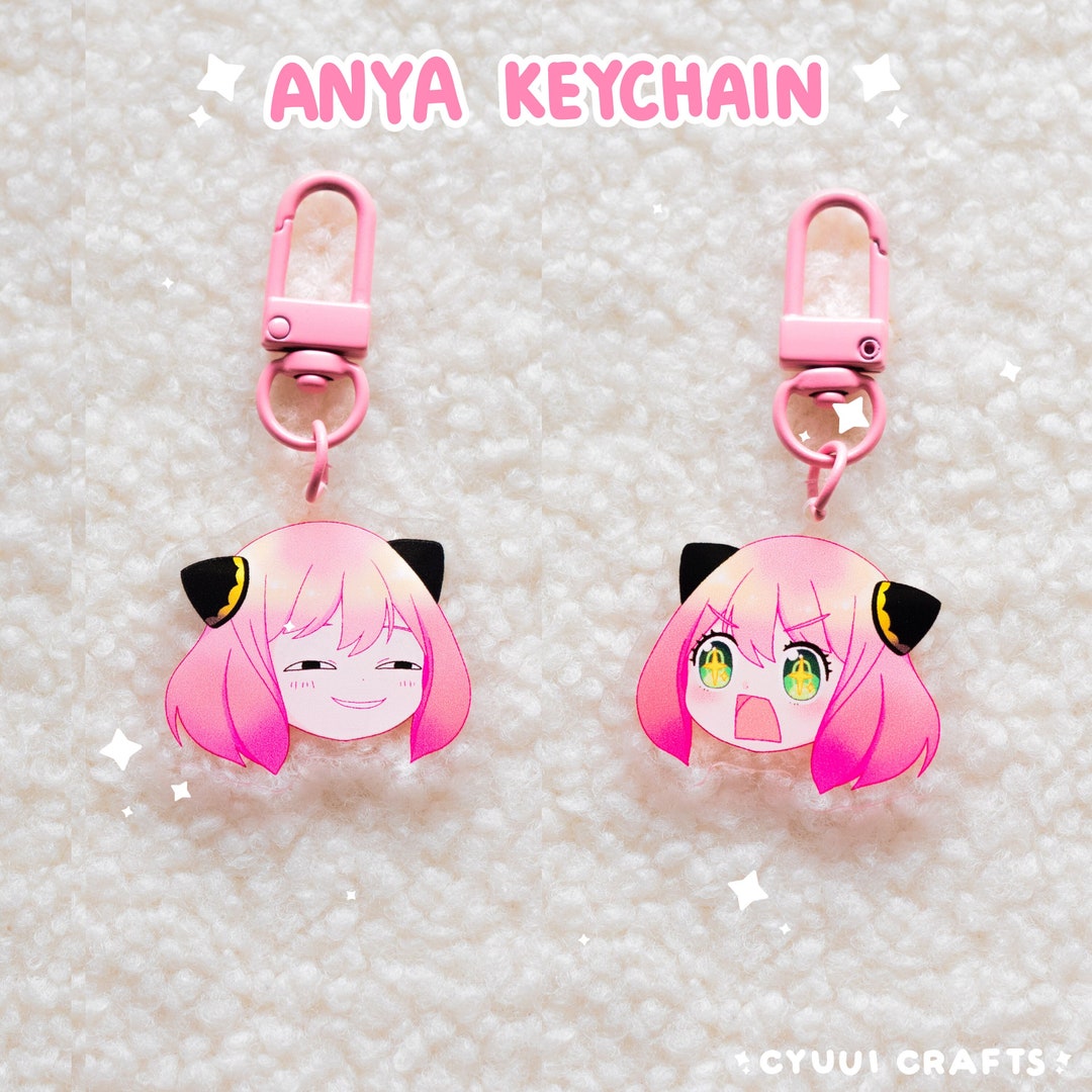 Anya Keychain Double Sided Design - Etsy