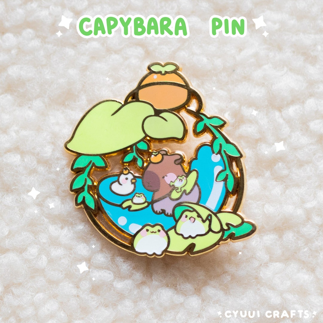 Capybara Pond Potion Hard Enamel Pin - Etsy