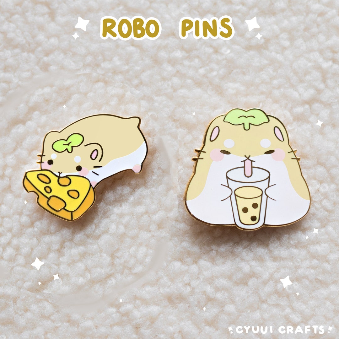 Robo Hamster Sprout Pet Hard Enamel Pins - Etsy